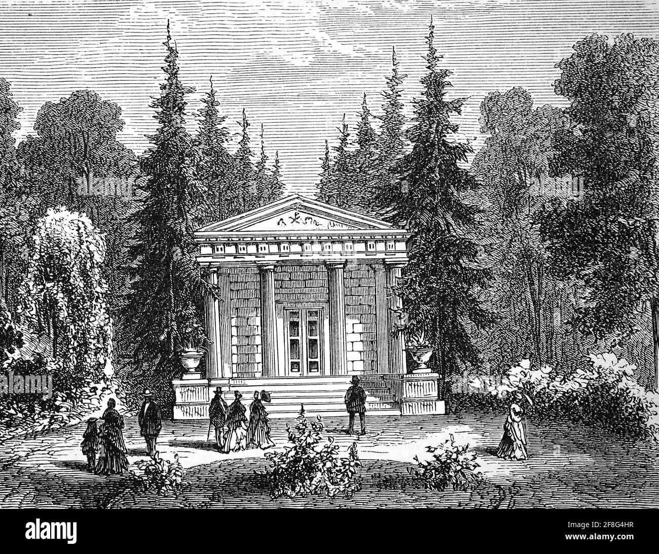 The mausoleum of Charlottenburg, Berlin, Germany, built in 1810, in ...