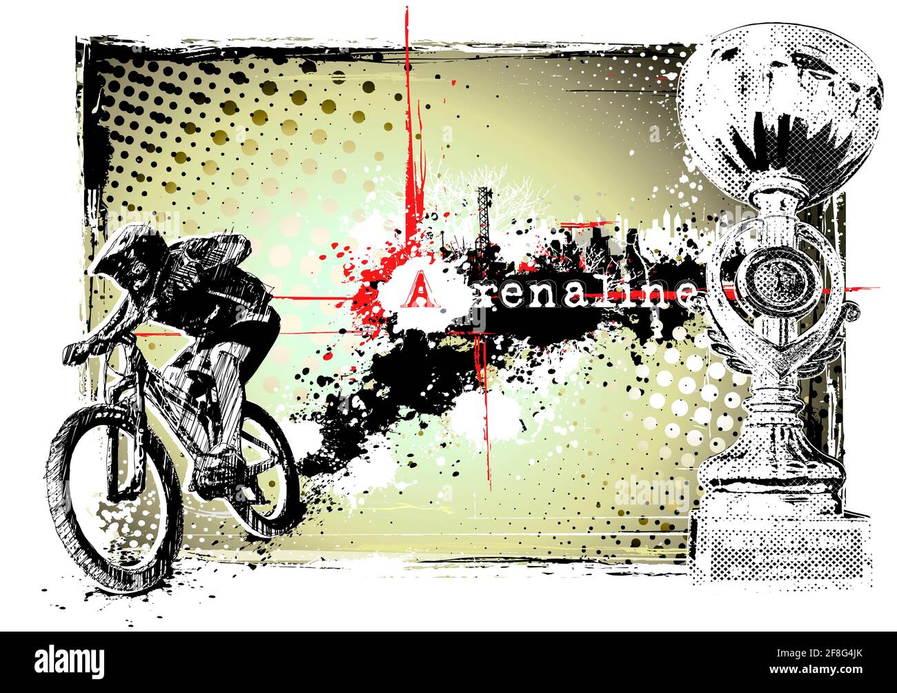 Adrenaline bike poster background Stock Vector Image & Art - Alamy