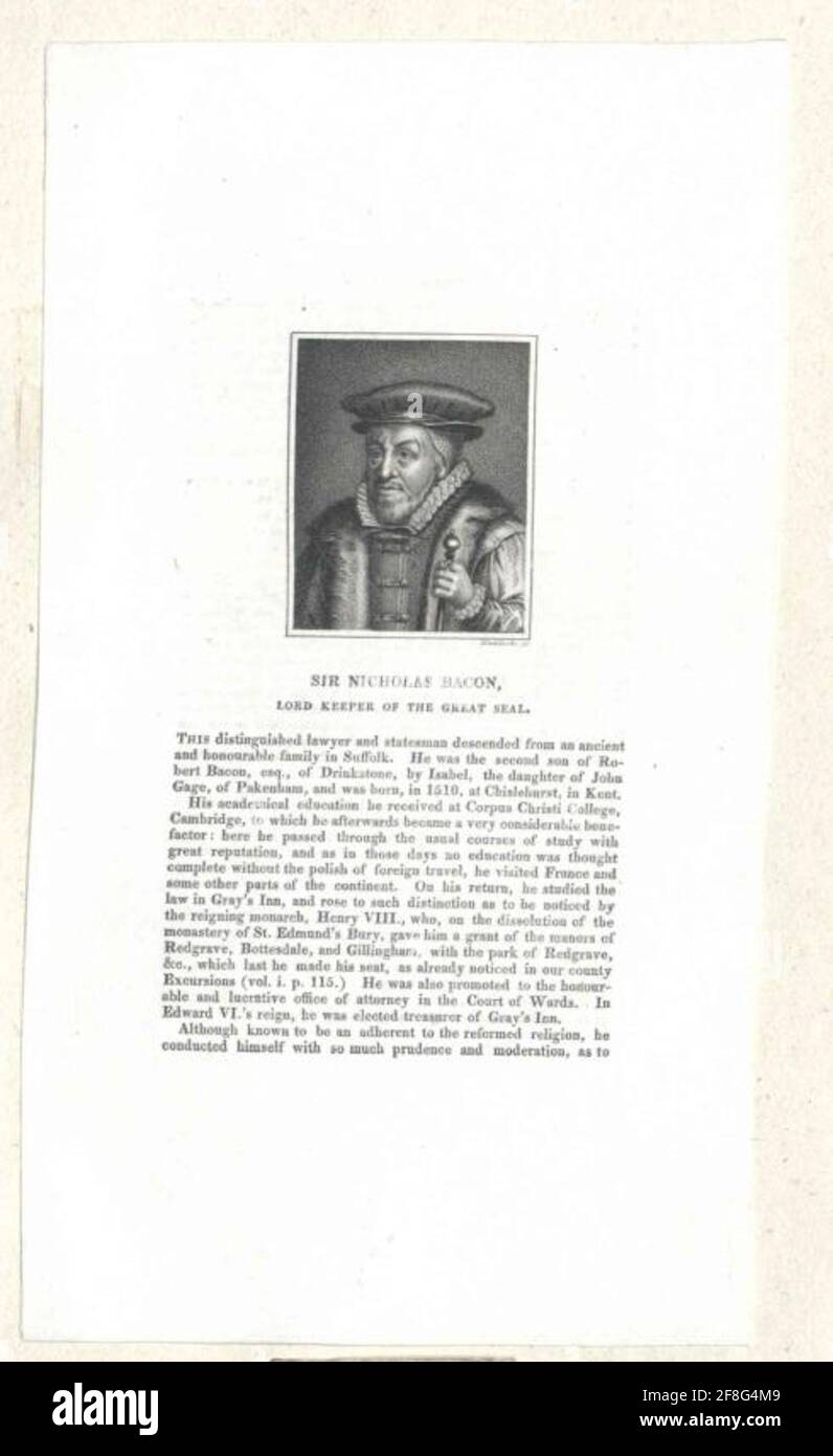 Sir nicholas bacon hi-res stock photography and images - Alamy