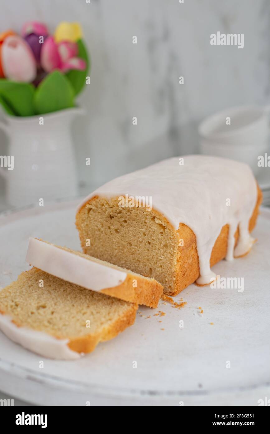 lemon sponge cake Stock Photo - Alamy
