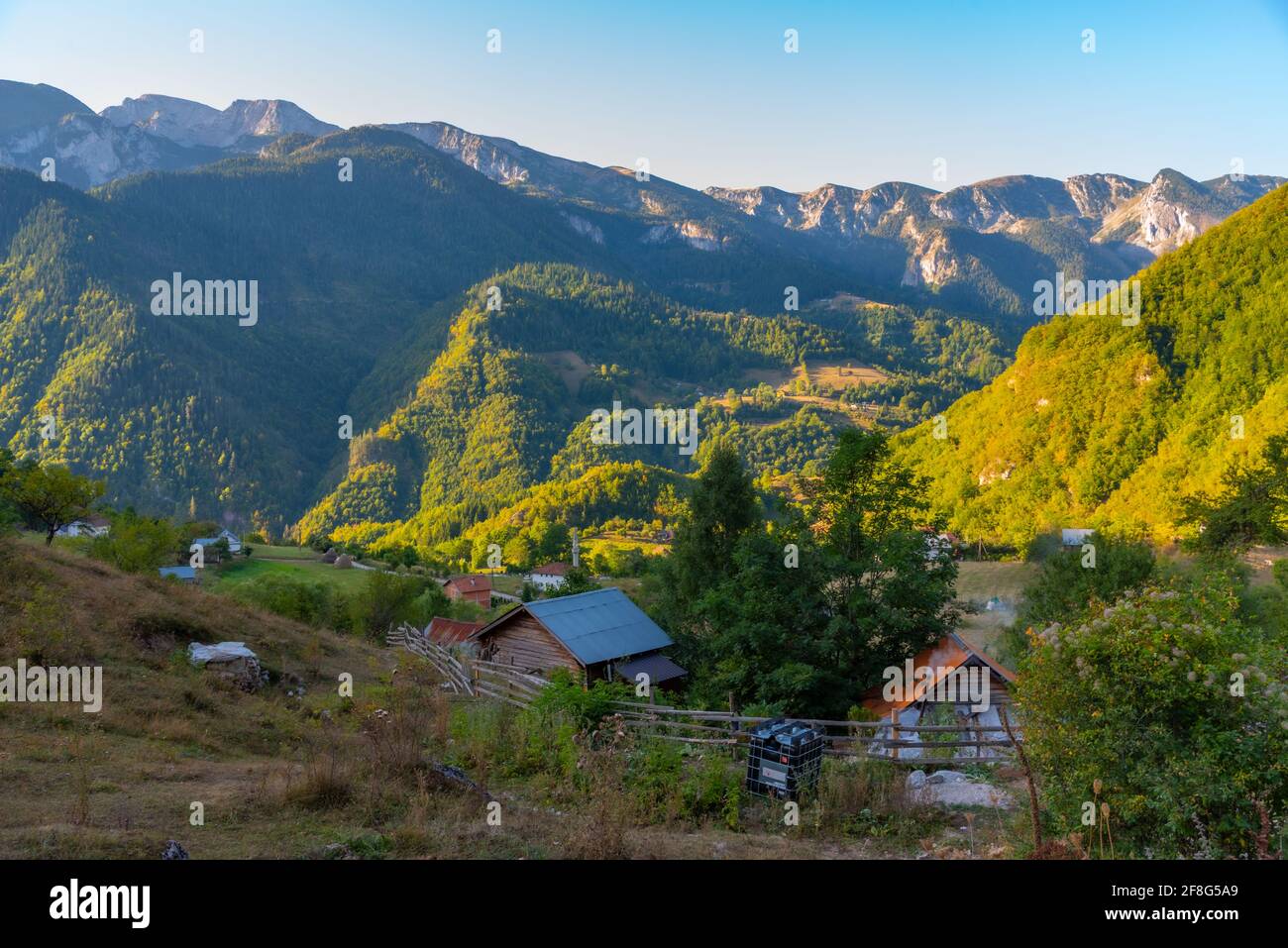 Village situated at Rugova mountains in Kosovo Stock Photo - Alamy