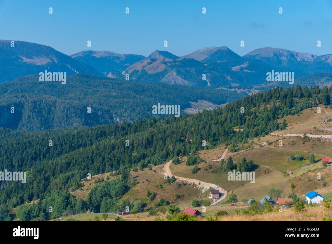 Village situated at Rugova mountains in Kosovo Stock Photo - Alamy