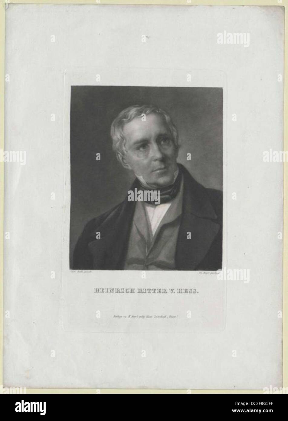 Hess, Heinrich Maria Ritter Stock Photo - Alamy
