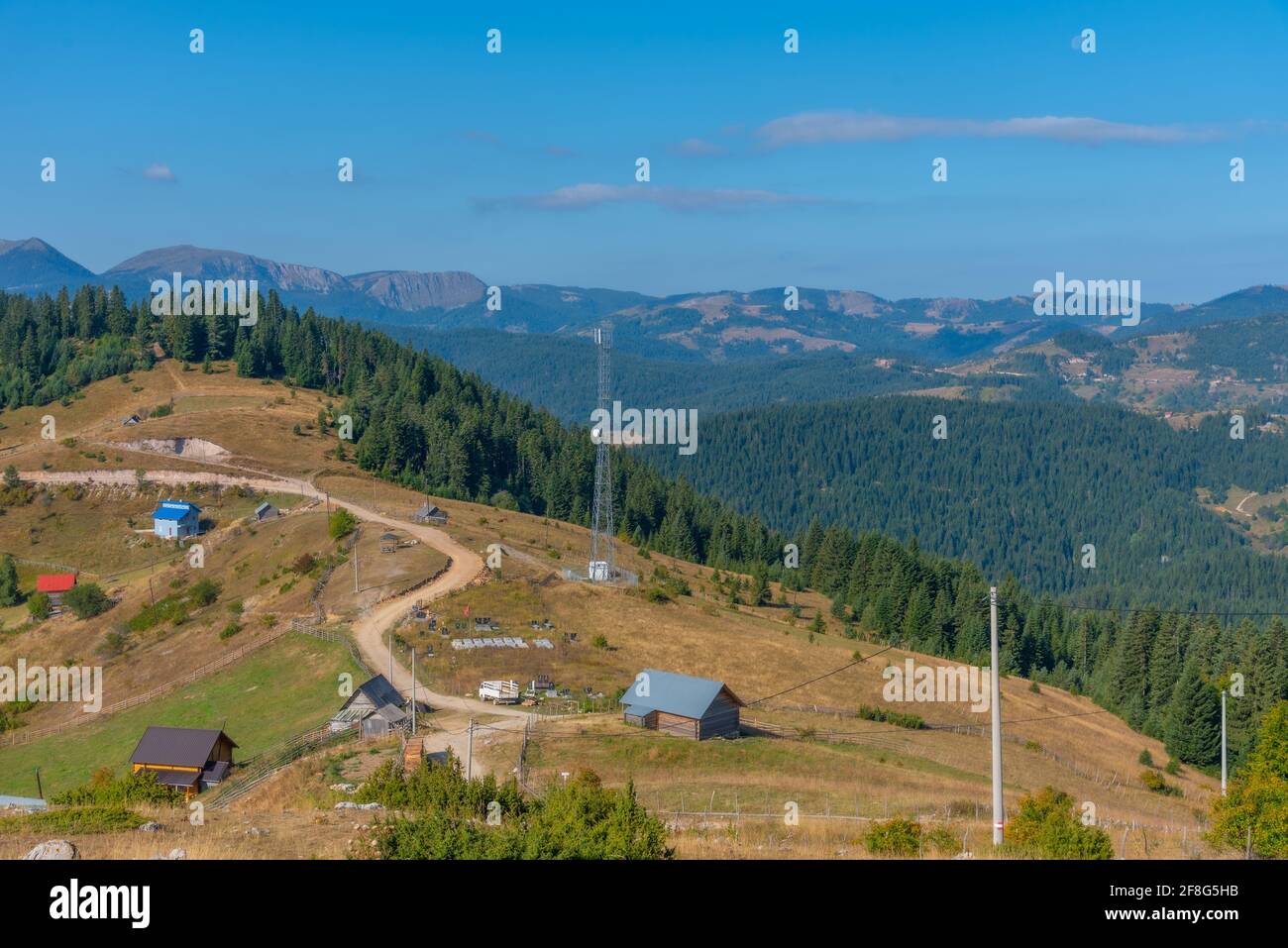 Village situated at Rugova mountains in Kosovo Stock Photo - Alamy
