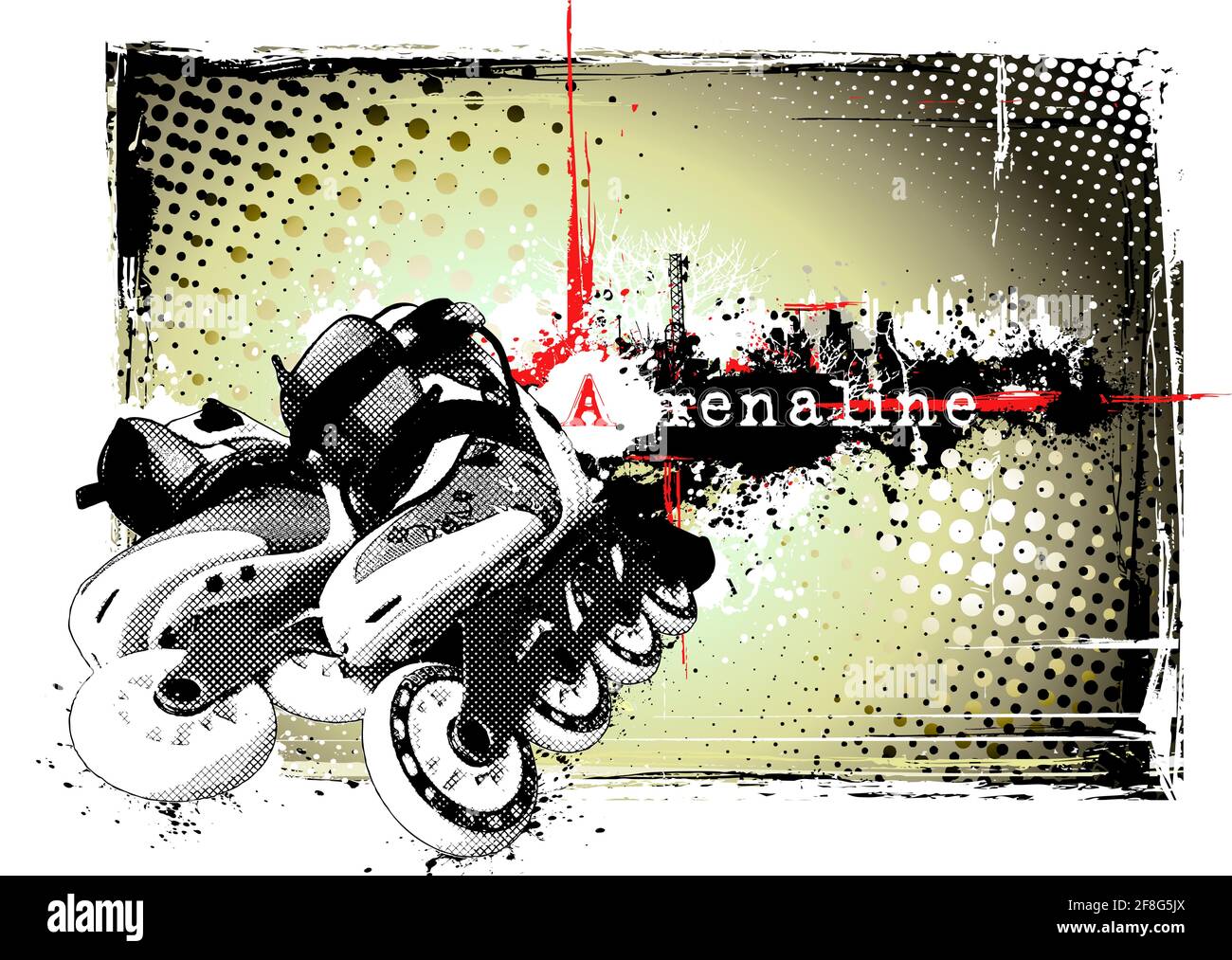 Inline poster background Stock Vector Image & Art - Alamy