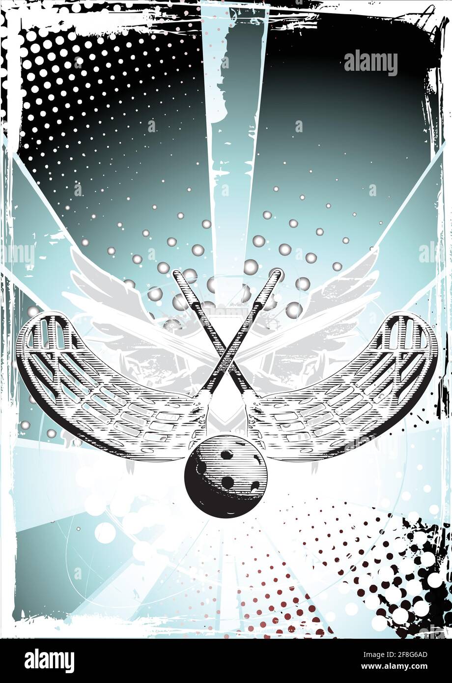 floorbal poster background Stock Vector Image & Art - Alamy