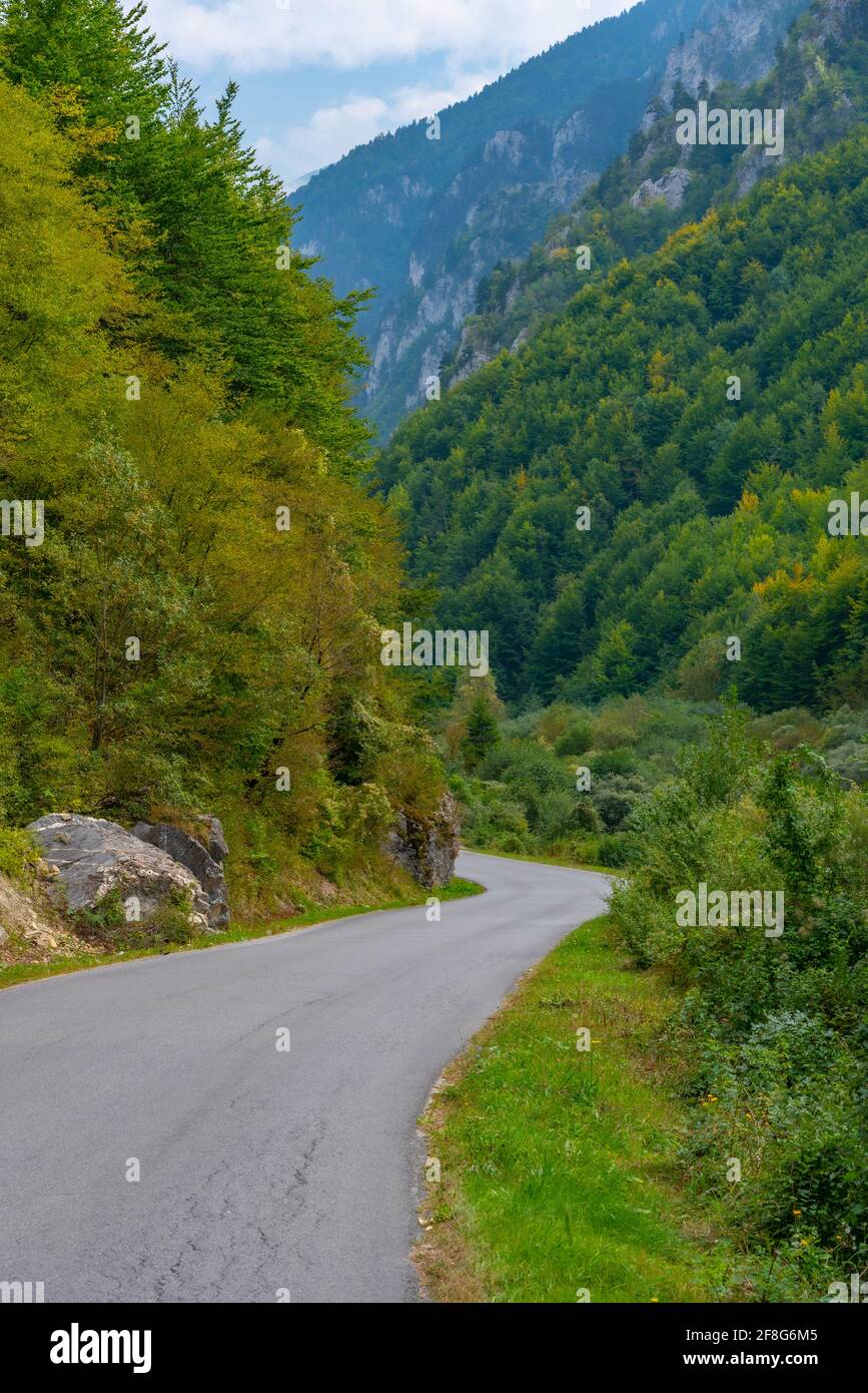 Road passing through Rugova valley in Kosovo Stock Photo - Alamy