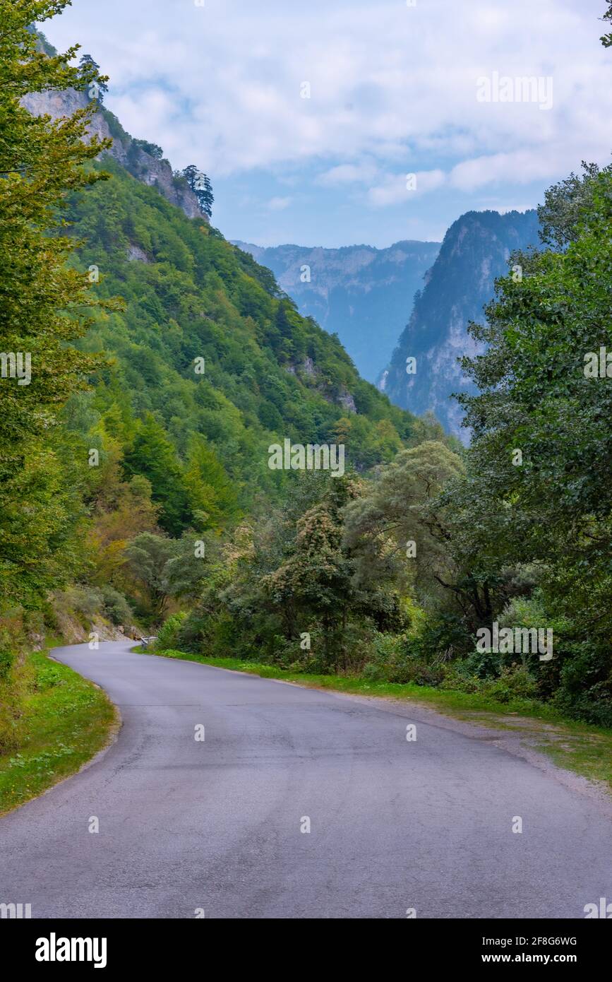 Road passing through Rugova valley in Kosovo Stock Photo - Alamy