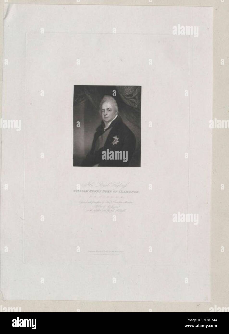 Wilhelm IV., King of England Stock Photo - Alamy