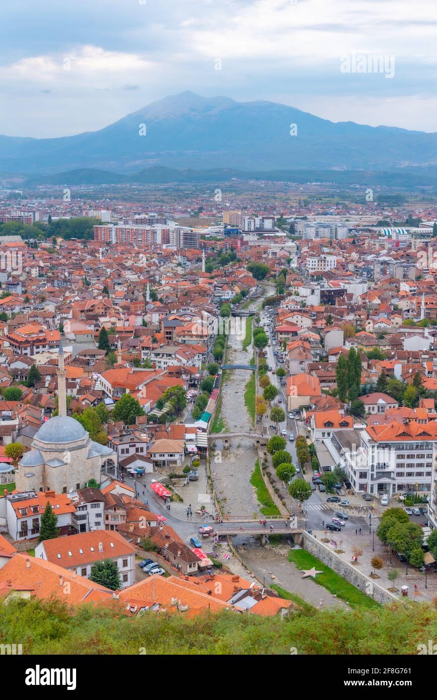 Aerial view of City of Prizren in Kosovo Stock Photo - Alamy