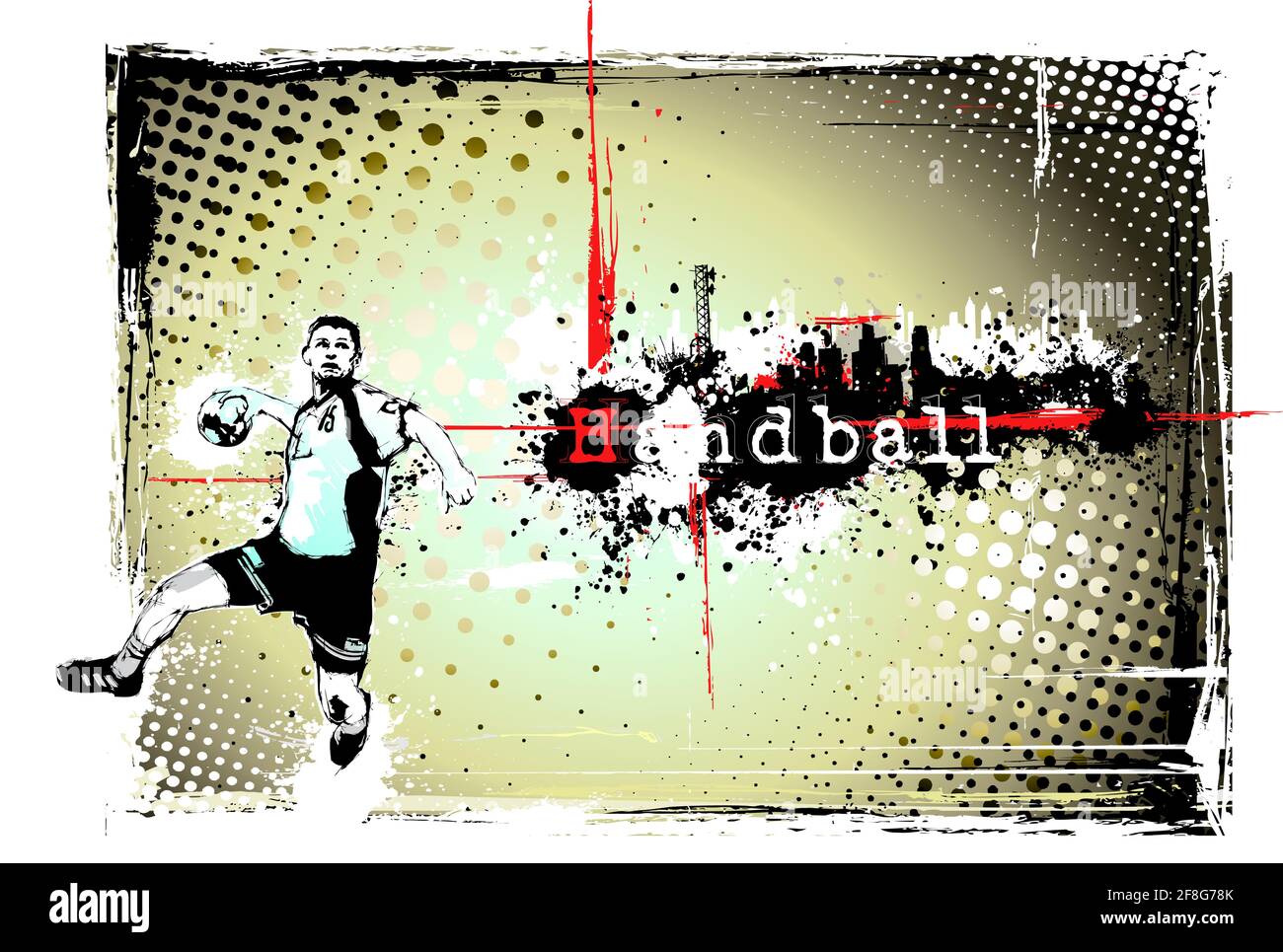 handball poster background Stock Vector Image & Art - Alamy