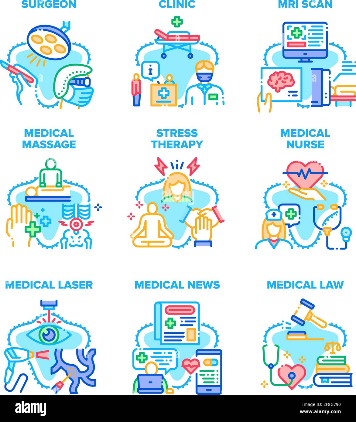 Doctor analyzing brain testing Stock Vector Images - Alamy