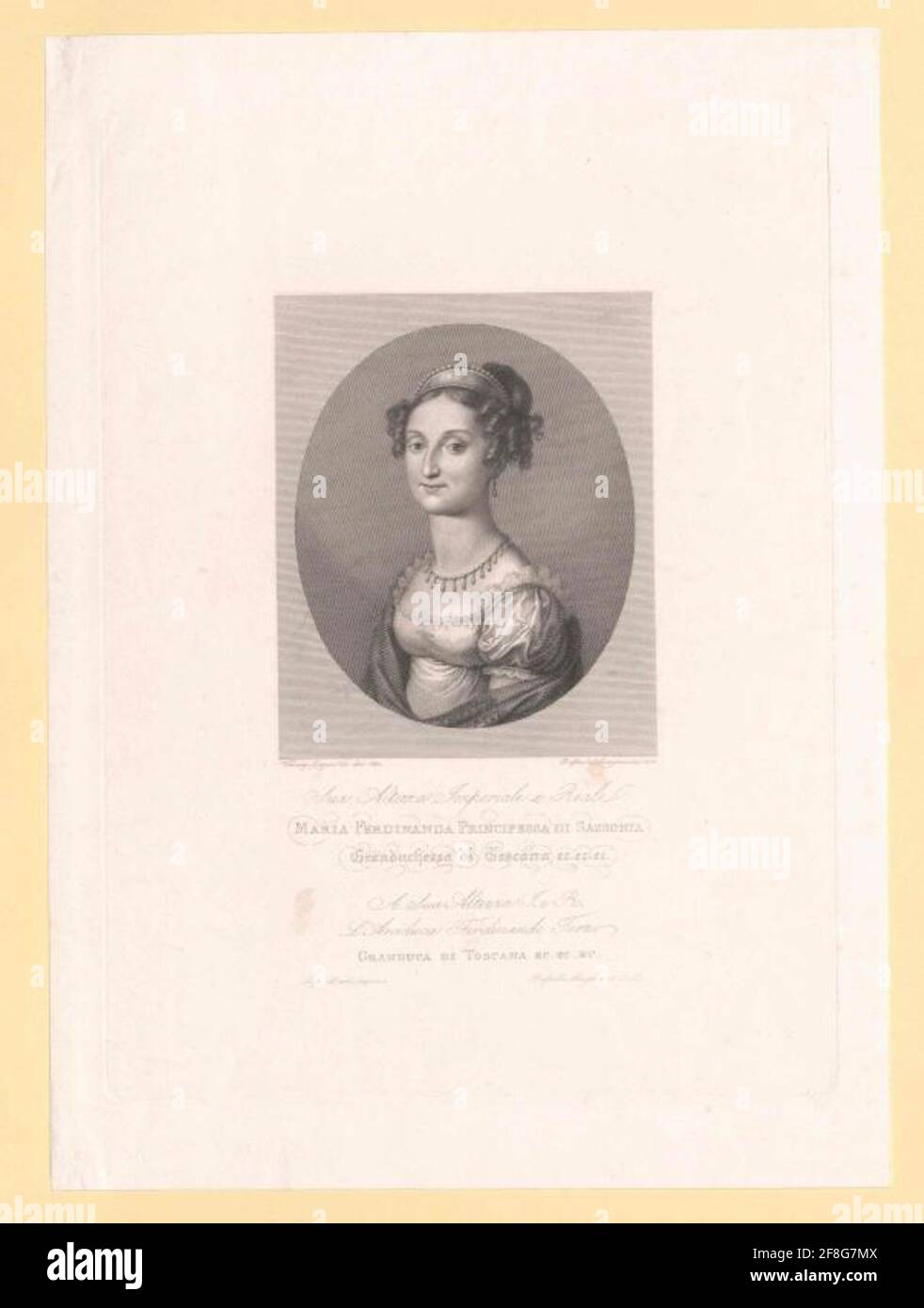 Maria Ferdinanda, Princess of Saxony Stock Photo - Alamy