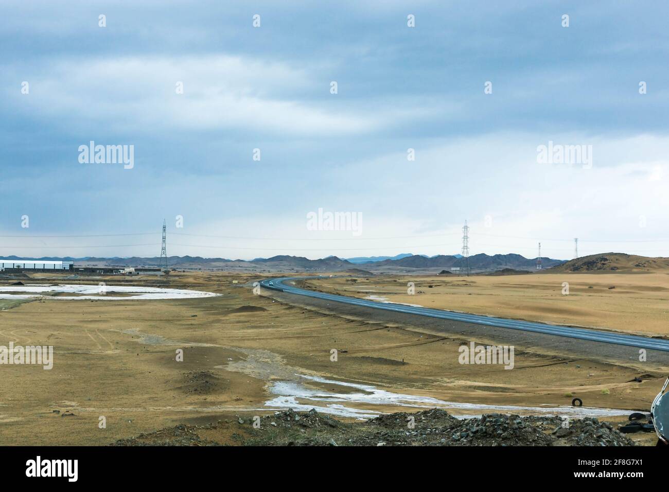 A rainy day at makkah desert, saudi arabia Stock Photo - Alamy