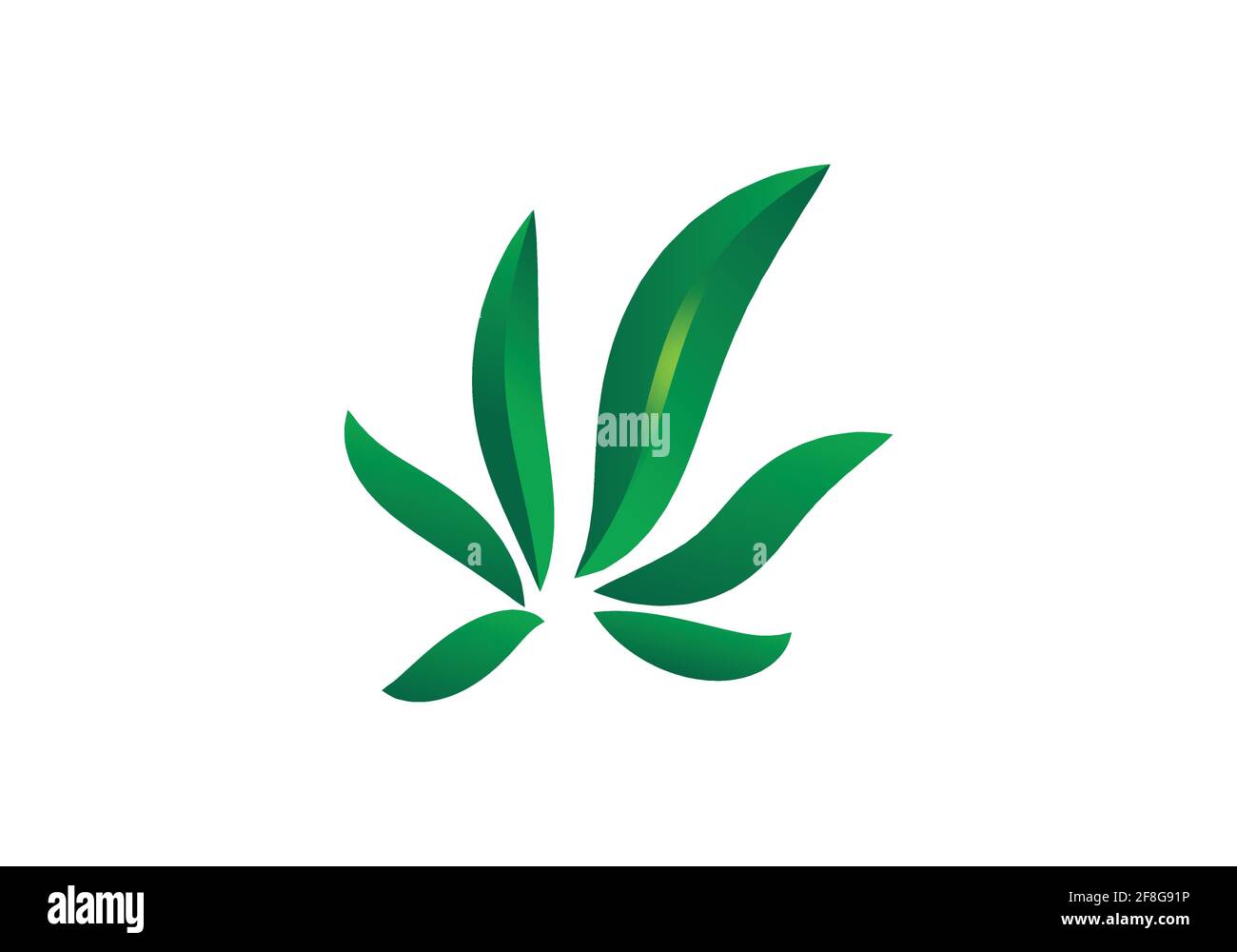 cannabis leaf logo Designs Inspiration Isolated Stock Vector Image ...
