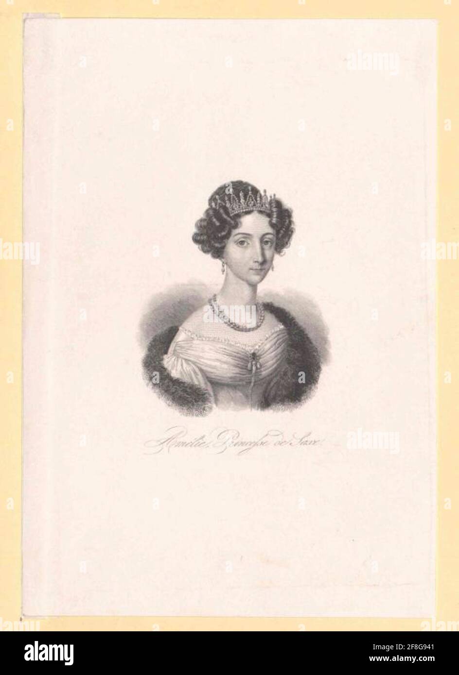 Amalie, Princess of Saxony Stock Photo - Alamy