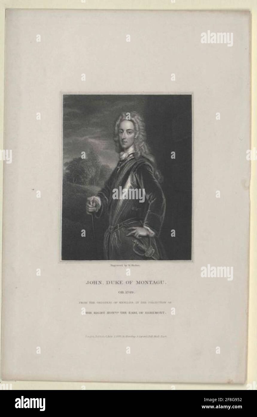 Montagu, John Duke of Stock Photo - Alamy