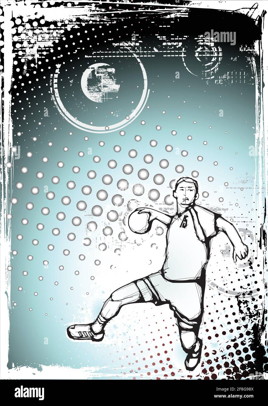handball poster background Stock Vector Image & Art - Alamy
