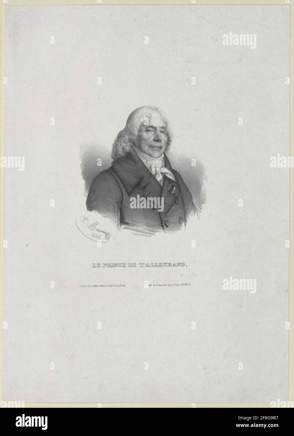 Talleyrand Perigord, Charles Maurice Herzog Lithography by Antoine ...