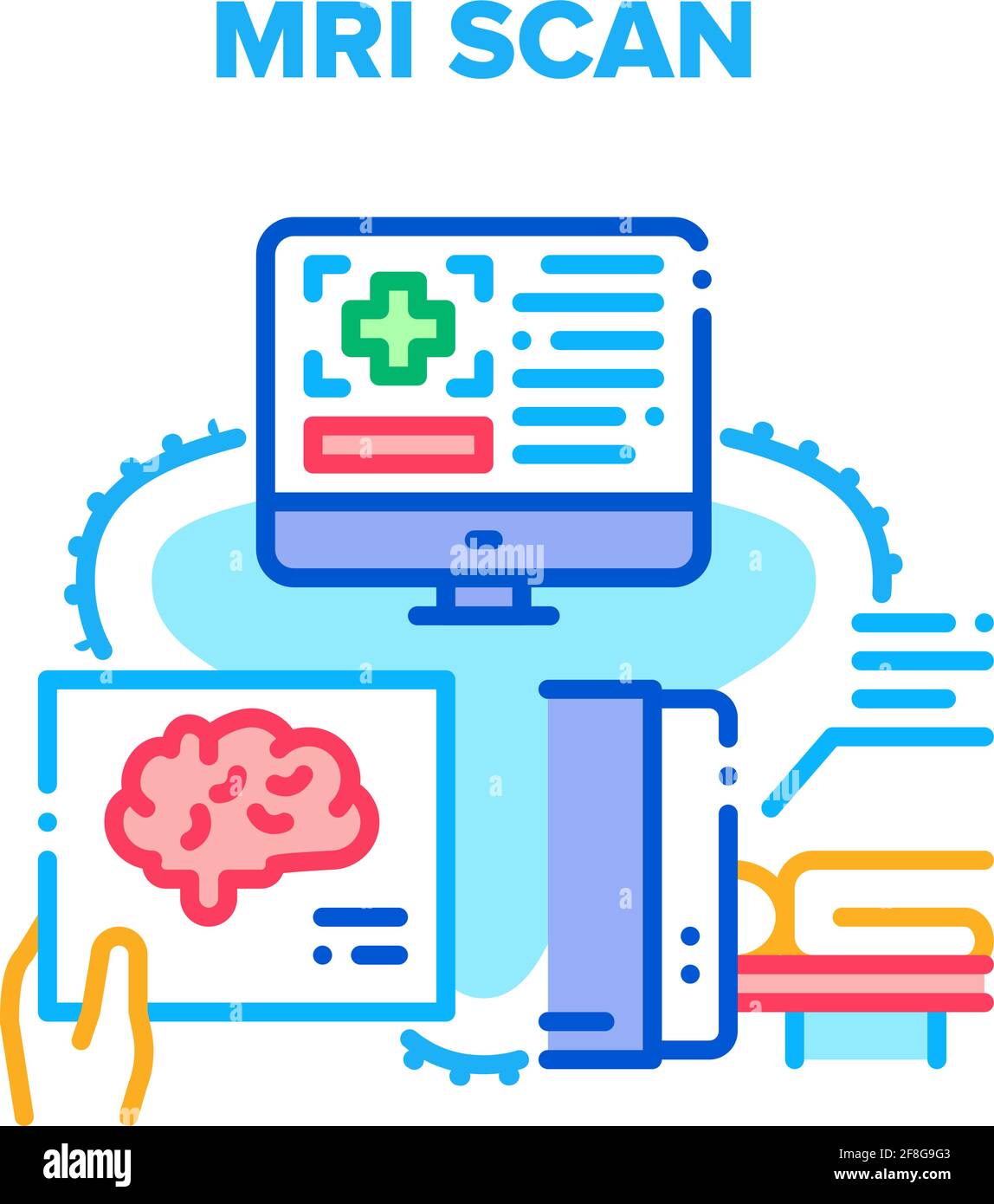 Mri Scan Device Vector Concept Color Illustration Stock Vector Image ...