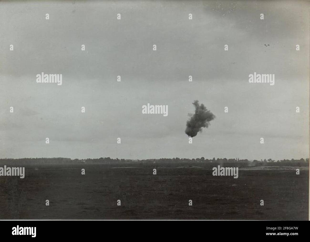 Air explosion of a mine Stock Photo - Alamy