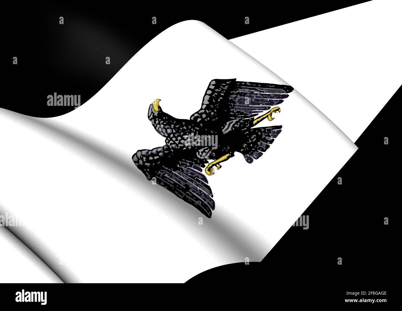 3D Flag of Prussia (1918-1933). 3D Illustration Stock Photo - Alamy