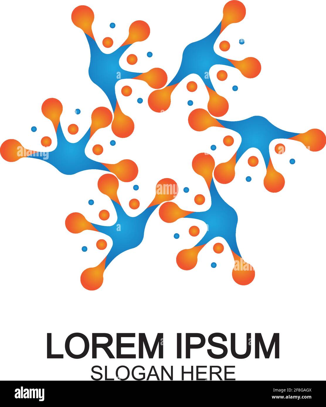 Molecule symbol logo template vector illustration design Stock Vector ...