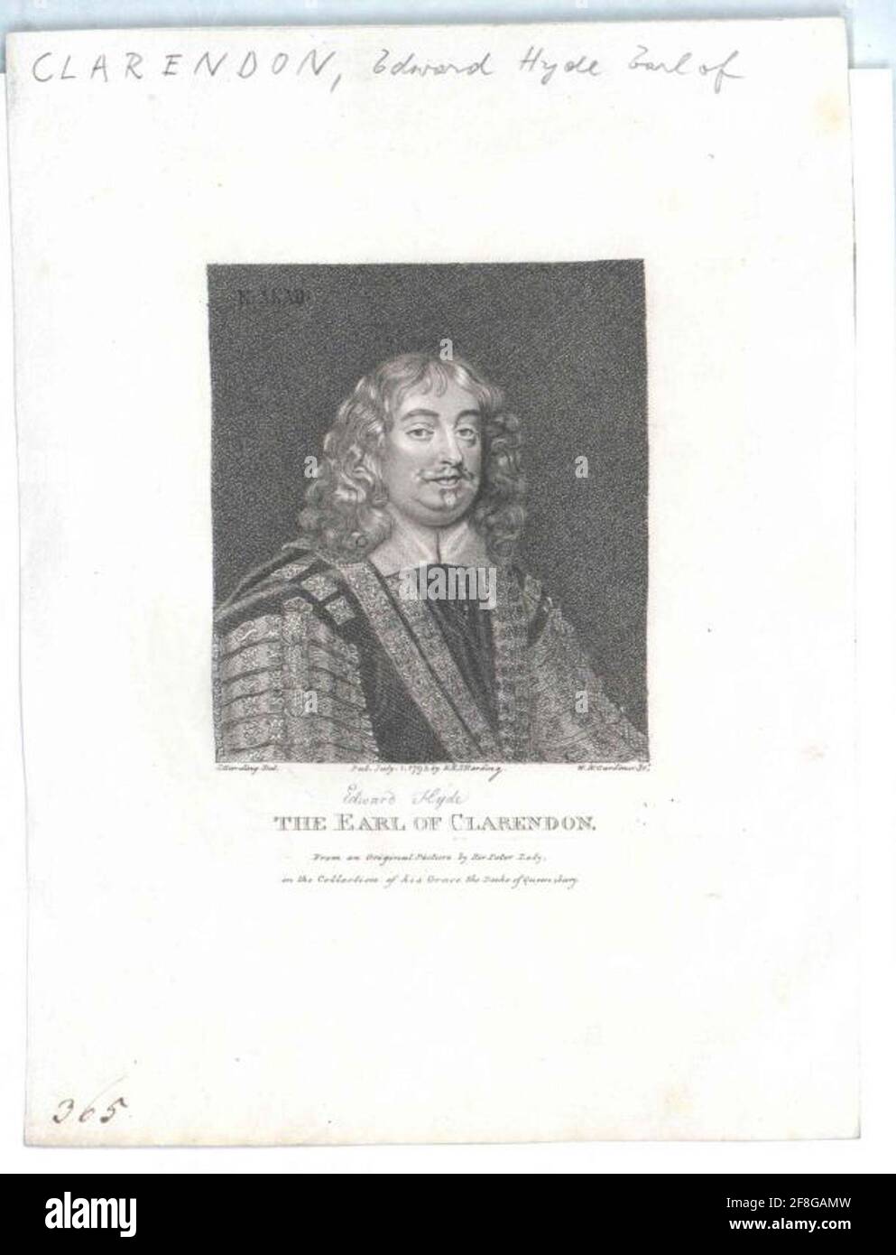 Hyde, 1. Earl of Clarendon, Edward Stock Photo - Alamy