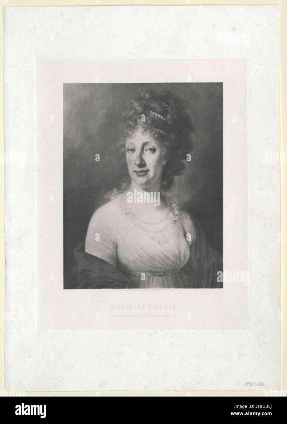 Maria Theresia, Princess of Naples Sicily Stock Photo - Alamy