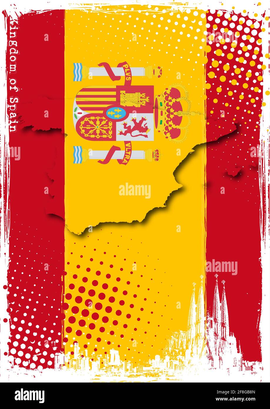 Flag spain castle Stock Vector Images - Alamy