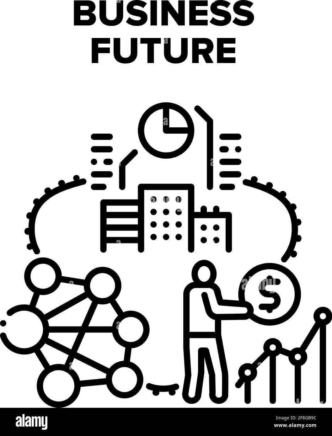 Business Future Vector Black Illustration Stock Vector Image & Art - Alamy