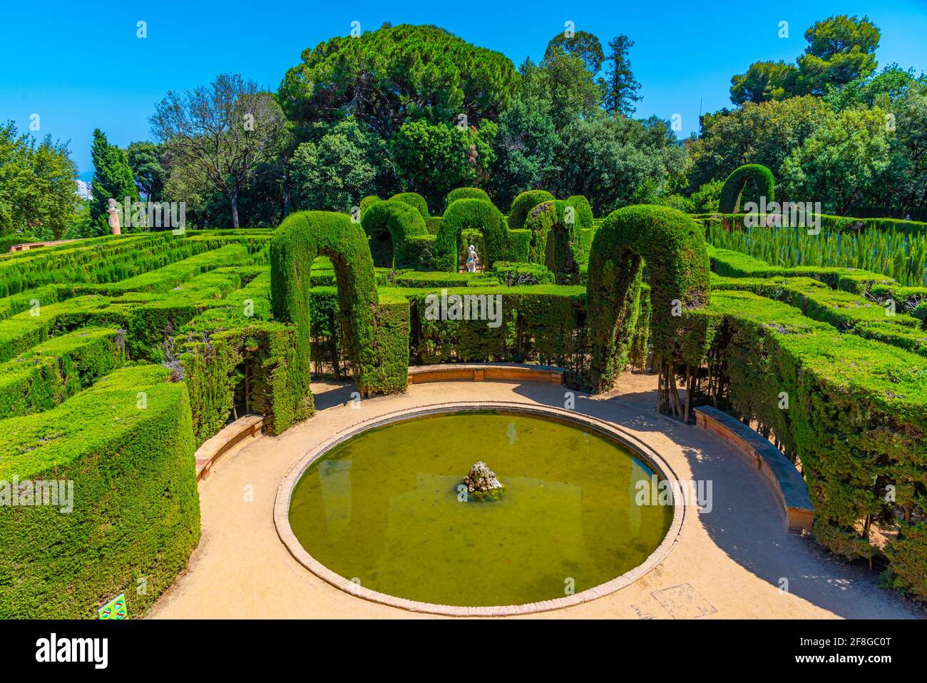 Horta labyrinth park in barcelona spain hi-res stock photography and ...