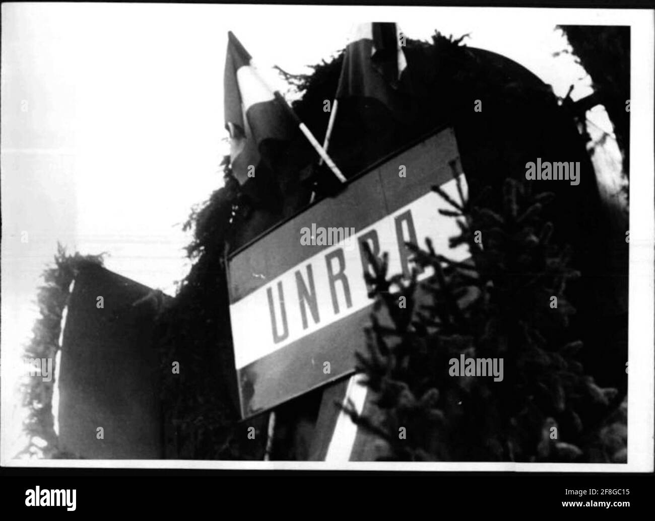 Arrival of the first impure train with wheat decorated front of the ...