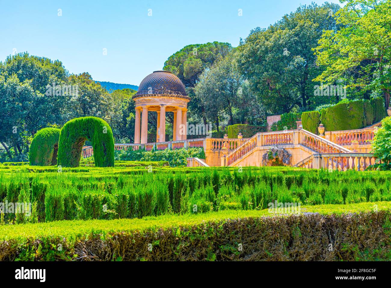 Horta labyrinth park in barcelona spain hi-res stock photography and ...