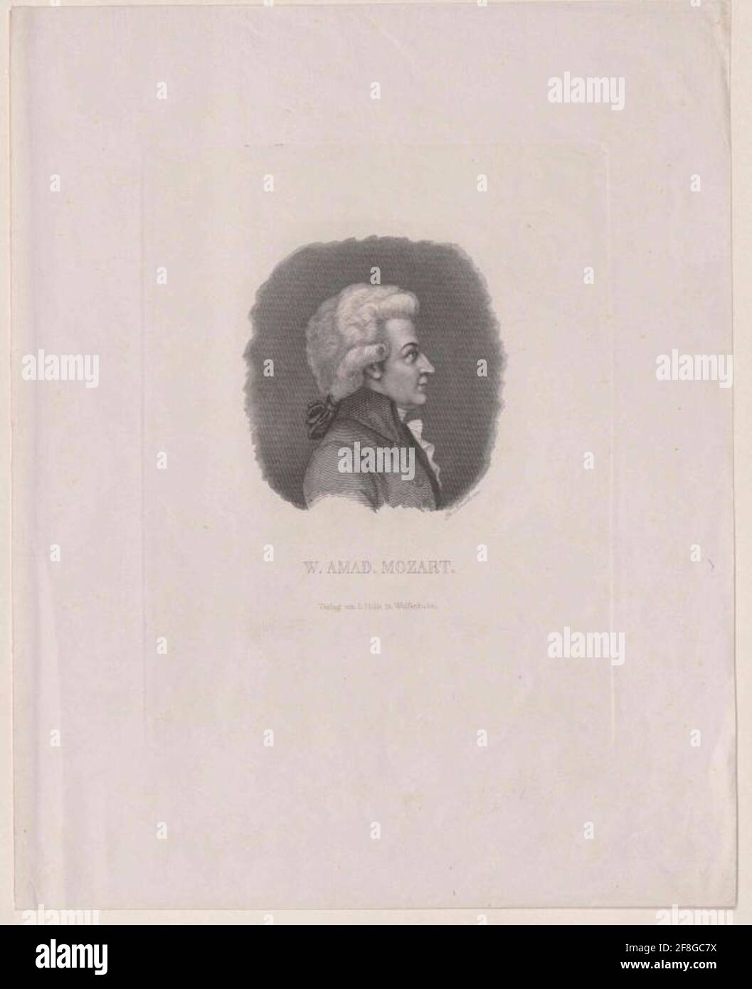 Mozart, Wolfgang Amadeus Chest, Legal Profile Stock Photo - Alamy