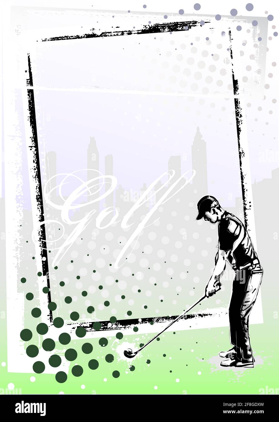 golf poster background Stock Vector Image & Art - Alamy