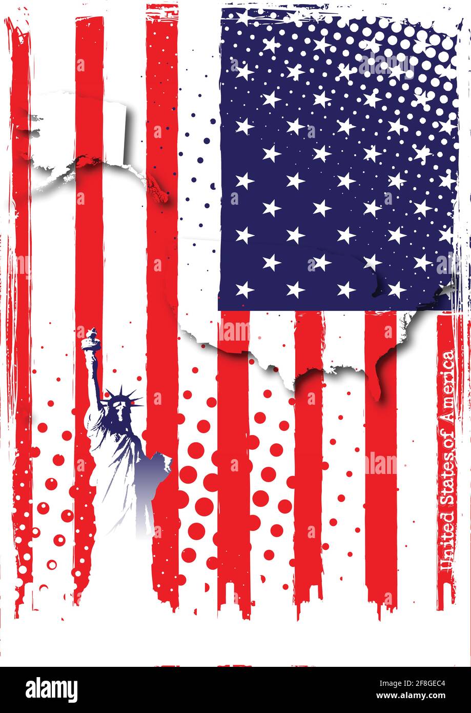 Historic united states map Stock Vector Images - Alamy