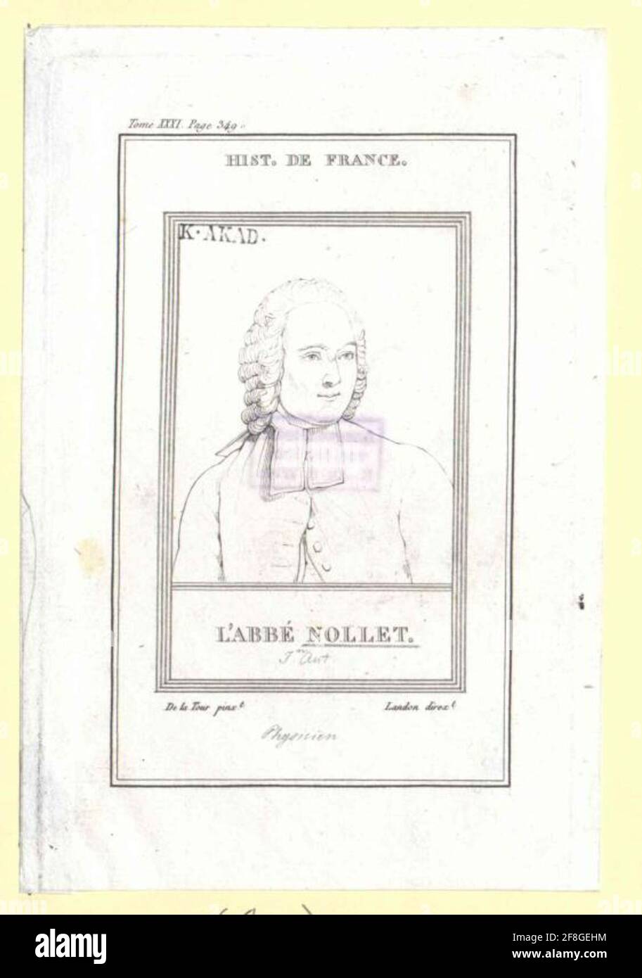 Jean antoine nollet hi-res stock photography and images - Alamy
