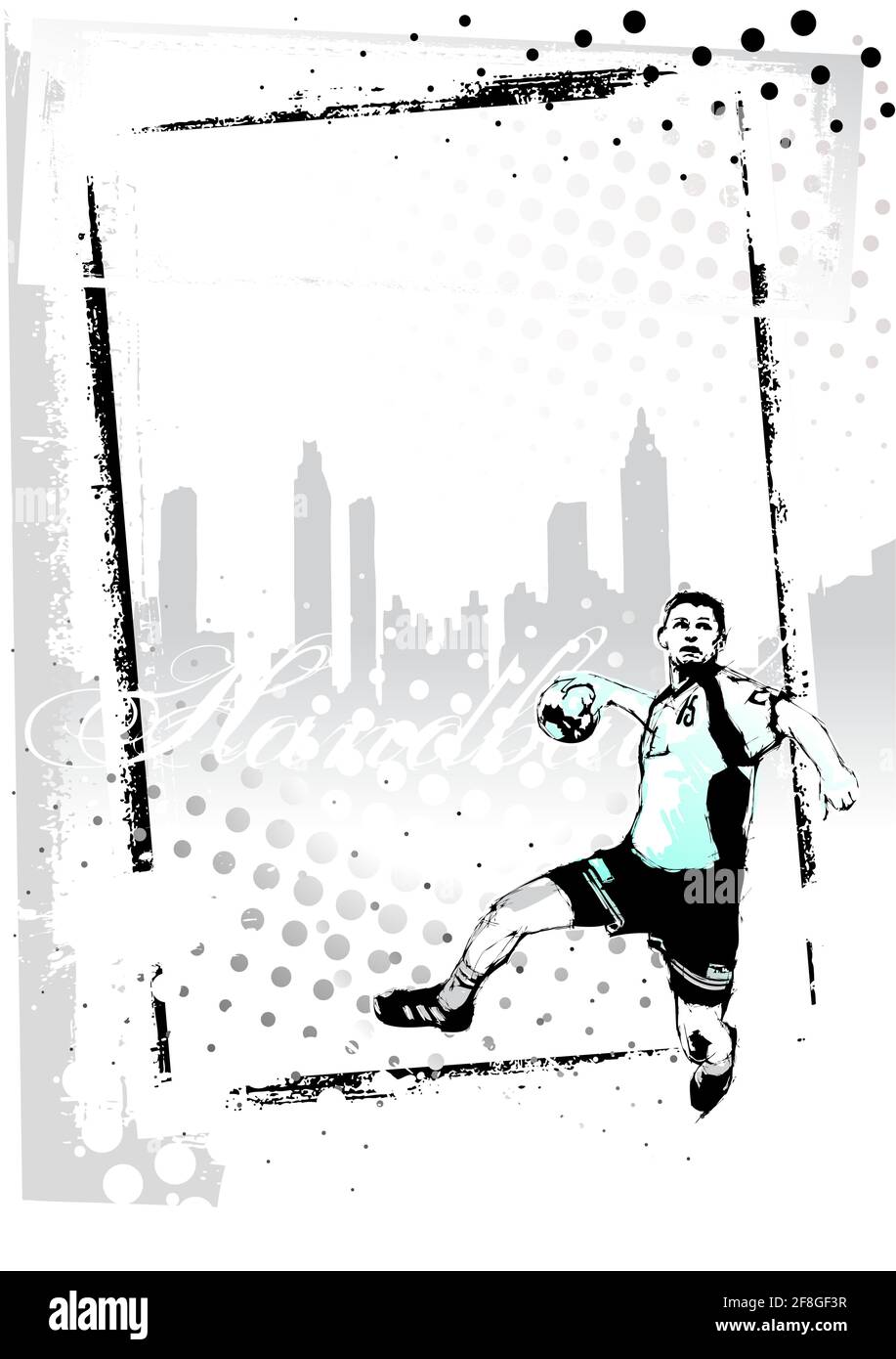 handball poster background Stock Vector Image & Art - Alamy