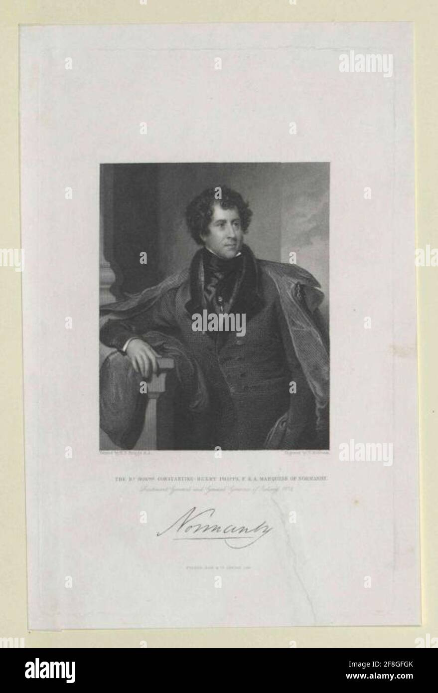 Constantine henry phipps marquess of normanby hi-res stock photography ...