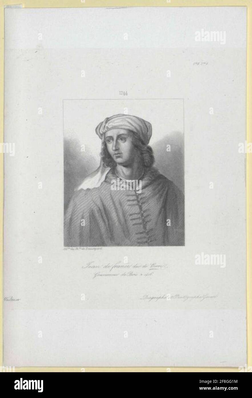 Johann, Prince of France Duke of Berry Stock Photo - Alamy