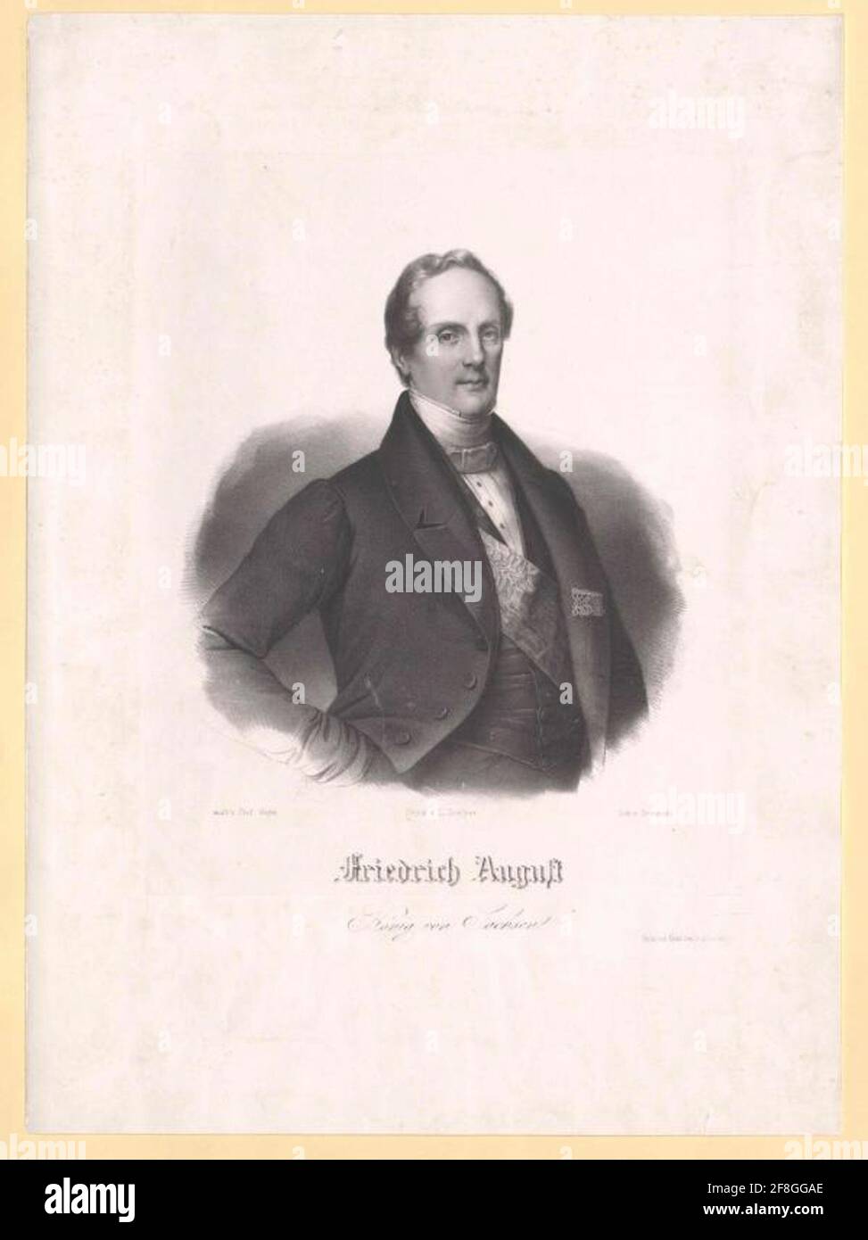 Friedrich August II, King of Saxony Stock Photo - Alamy