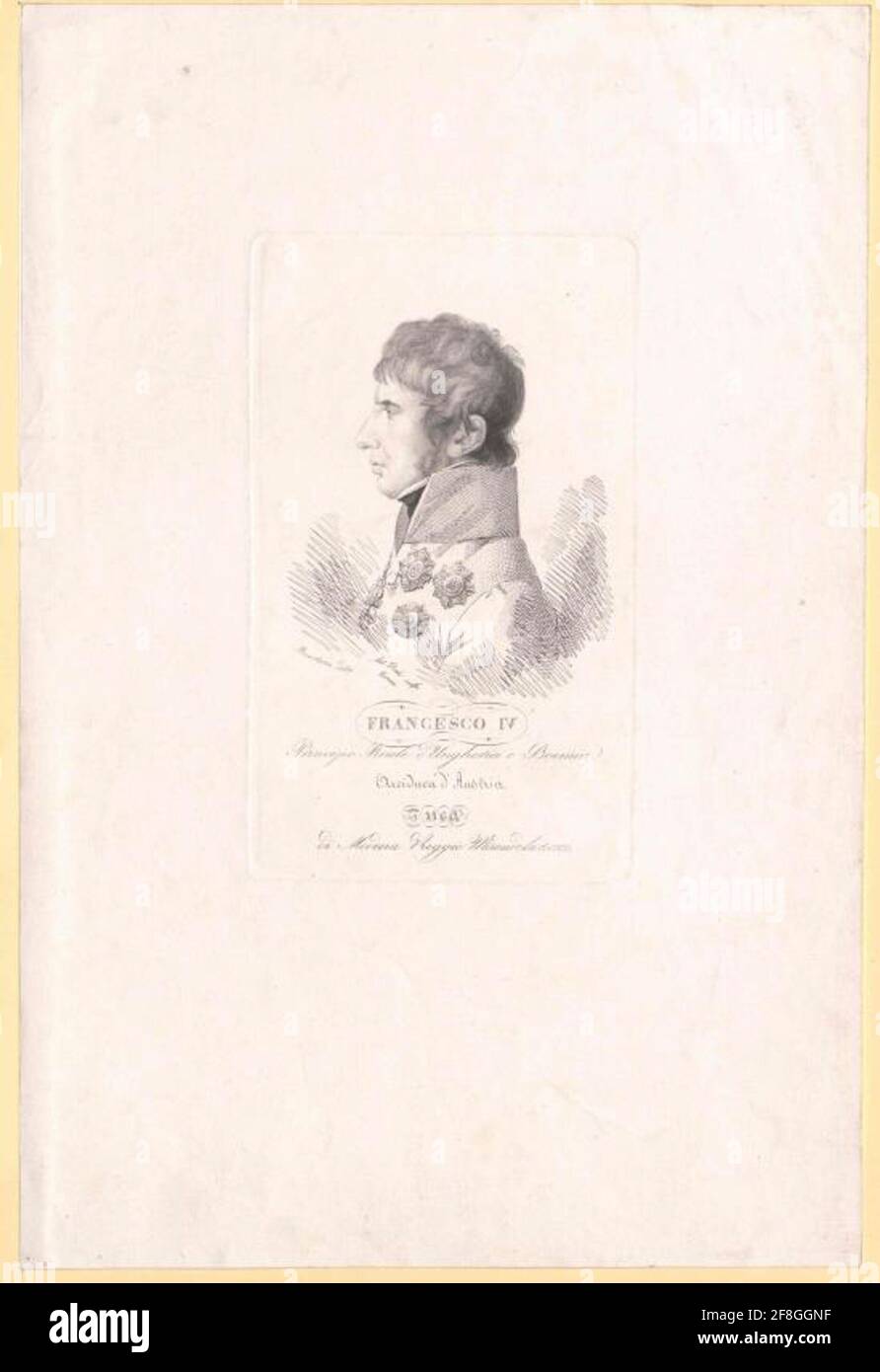 Franz IV. Archduke of Austria-Este Duke of Modena Stock Photo - Alamy