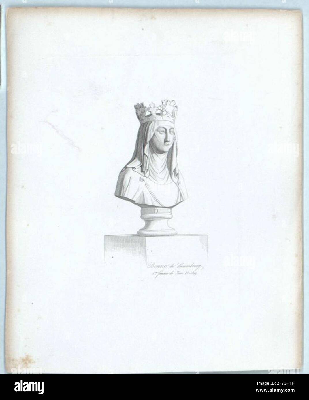 Bona of Luxembourg, Princess of Bohemia Stock Photo - Alamy