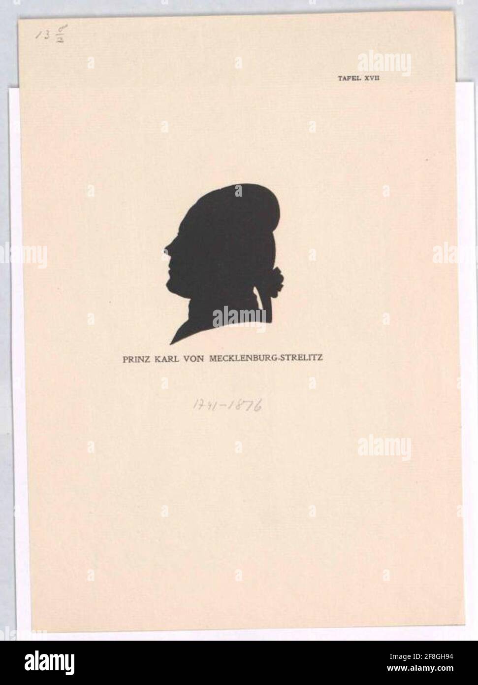 Karl II, Grand Duke of Mecklenburg-Strelitz Stock Photo - Alamy