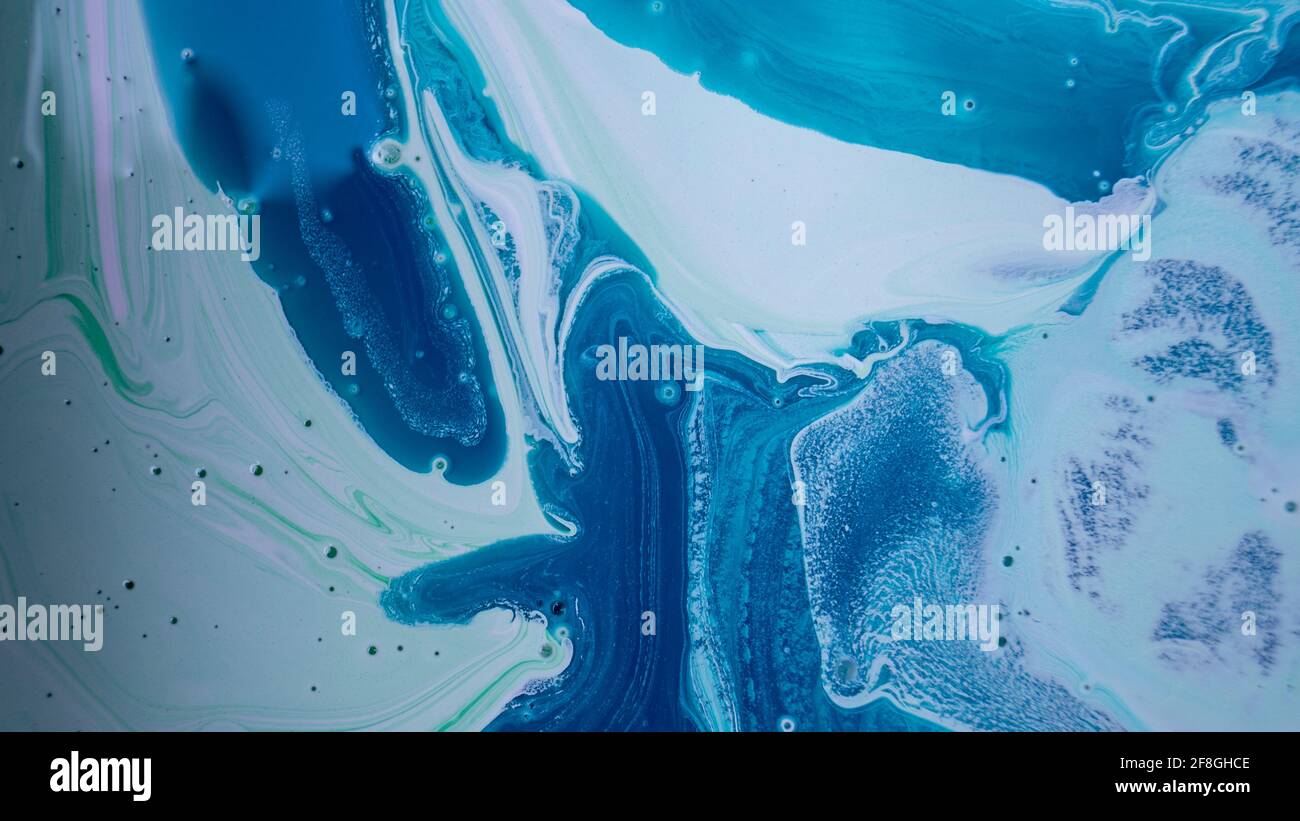 The colors of the aqueous ink are translucent. Abstract multicolored ...