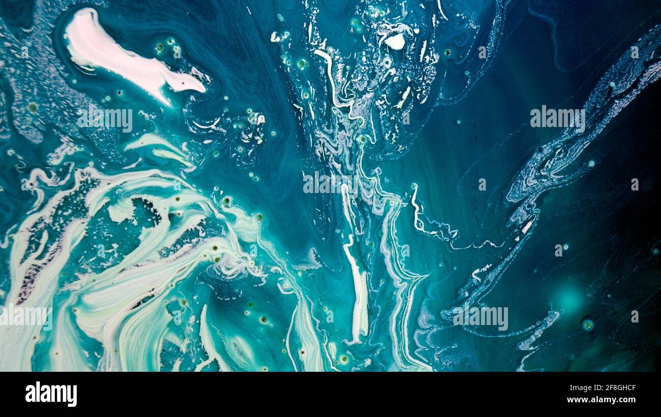 The colors of the aqueous ink are translucent. Abstract multicolored ...