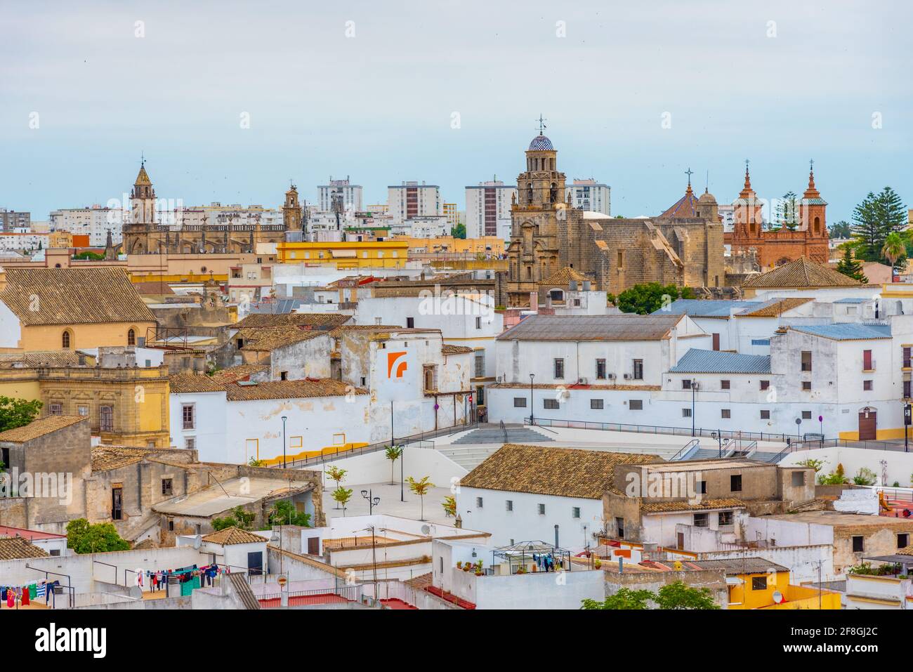 Aerial view of Jerez de la Frontera town in Spain Stock Photo - Alamy