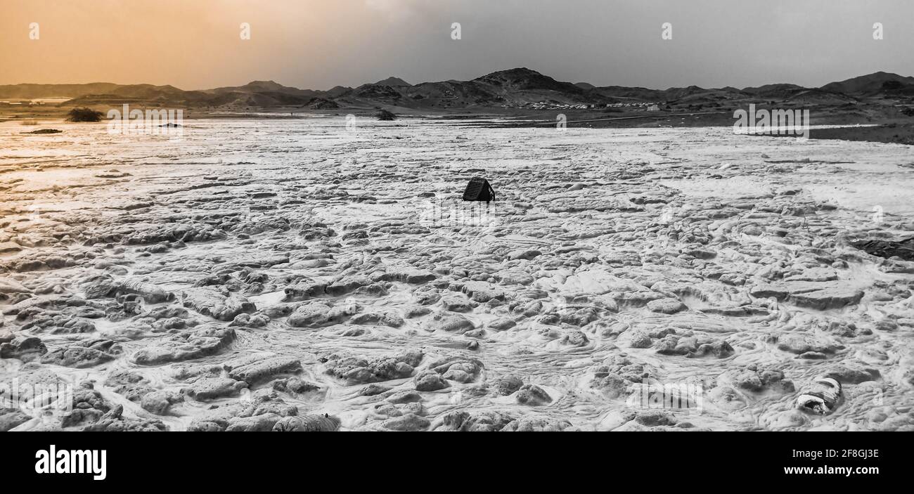 A rainy day at makkah desert, saudi arabia Stock Photo - Alamy