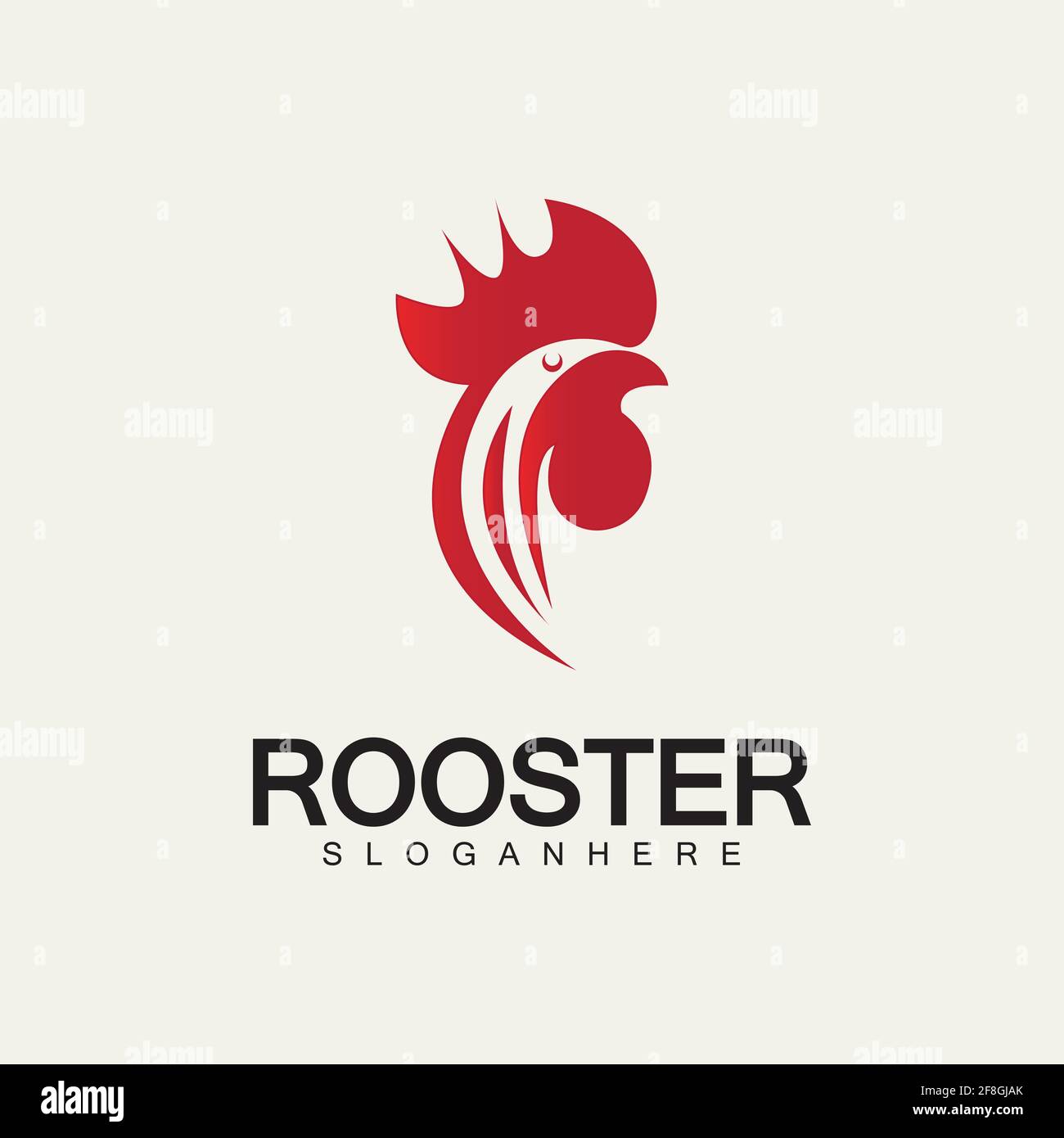 Rooster head logo vector icon symbol illustration design.Rooster ...